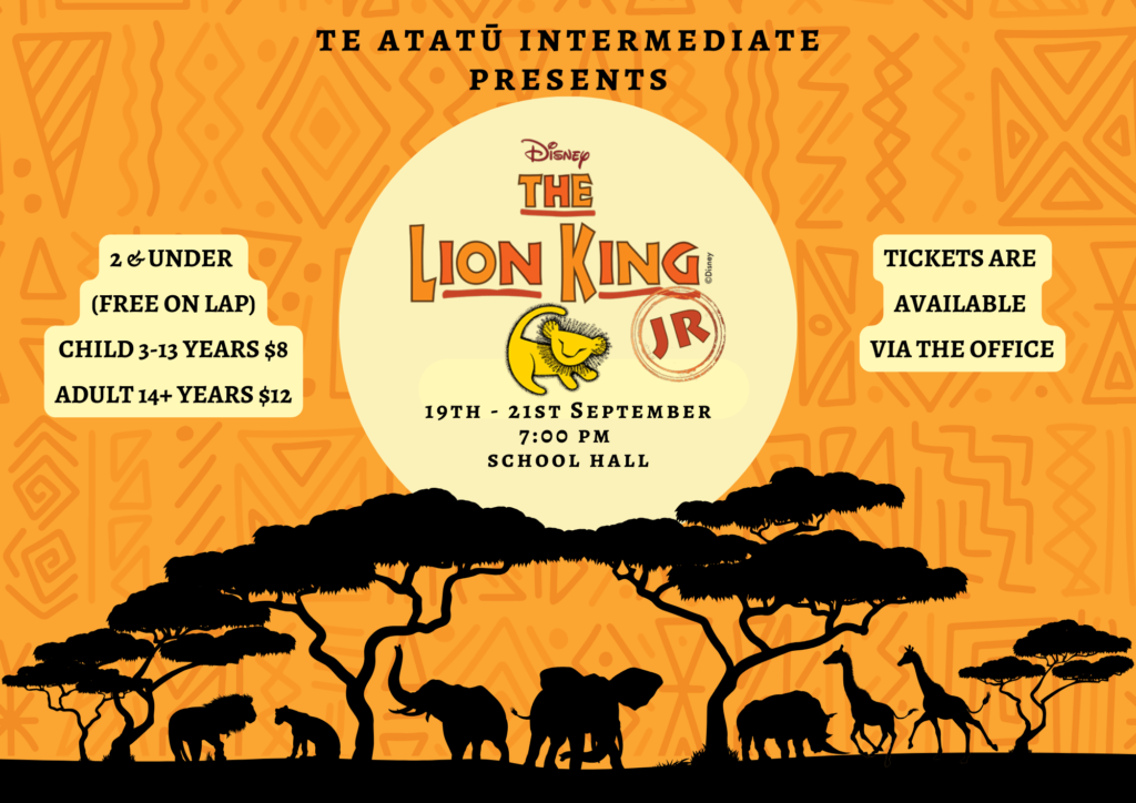 Lion King Jnr Production - Te Atatū Intermediate School