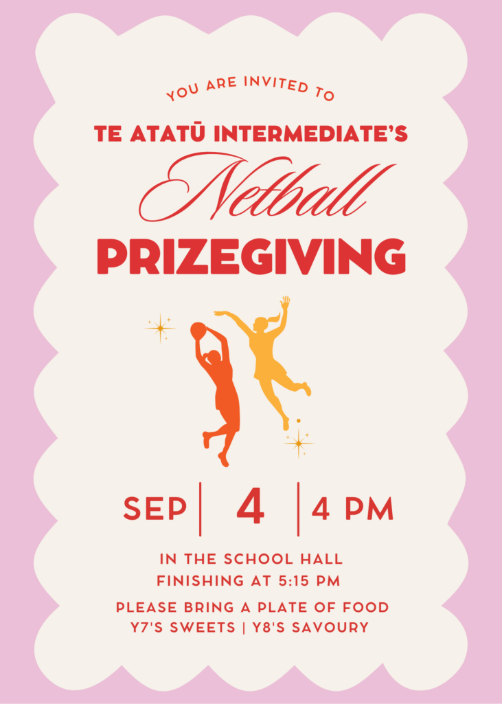 Netball Prizegiving - Te Atatū Intermediate School